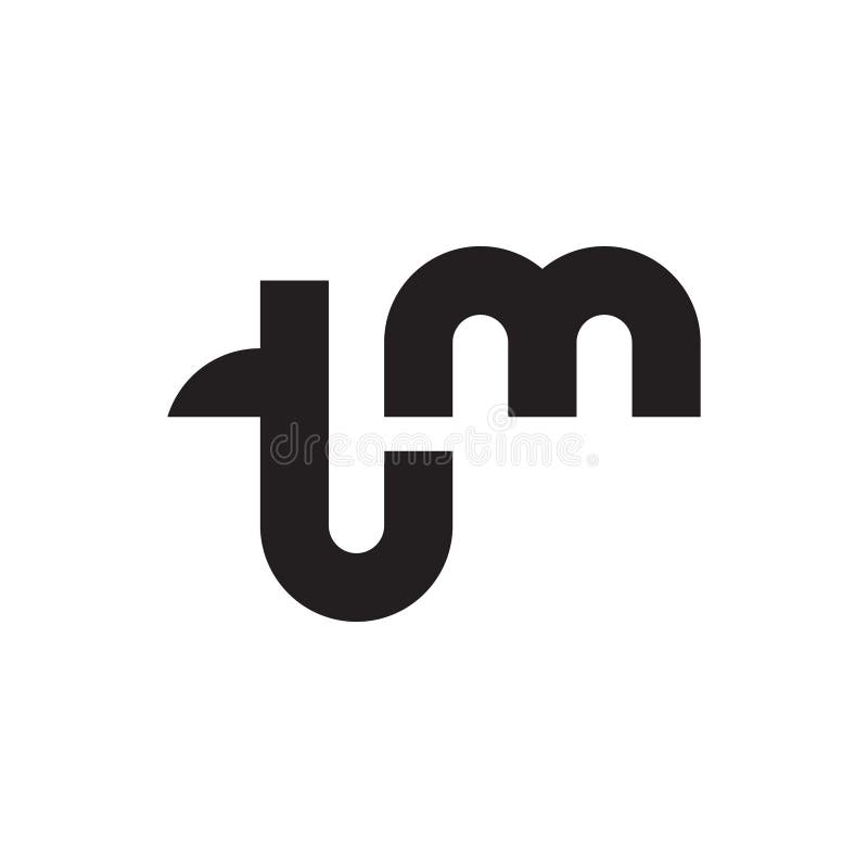 Icono Del Logotipo Del Vector De Letra Inicial De Tm Ilustración del ...