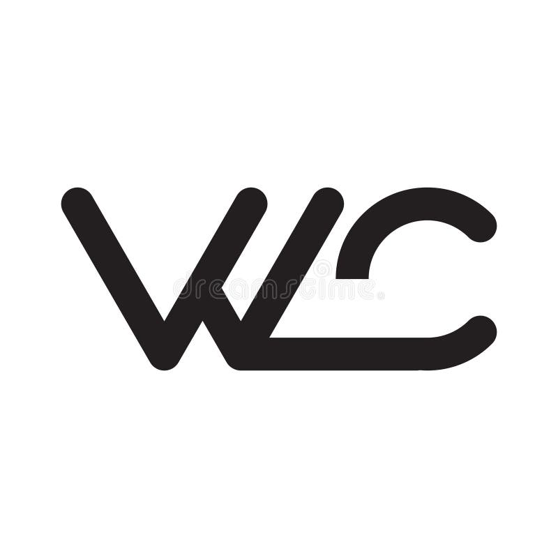 Icono Del Logotipo Del Vector De Letra Inicial De Wc Ilustración del ...