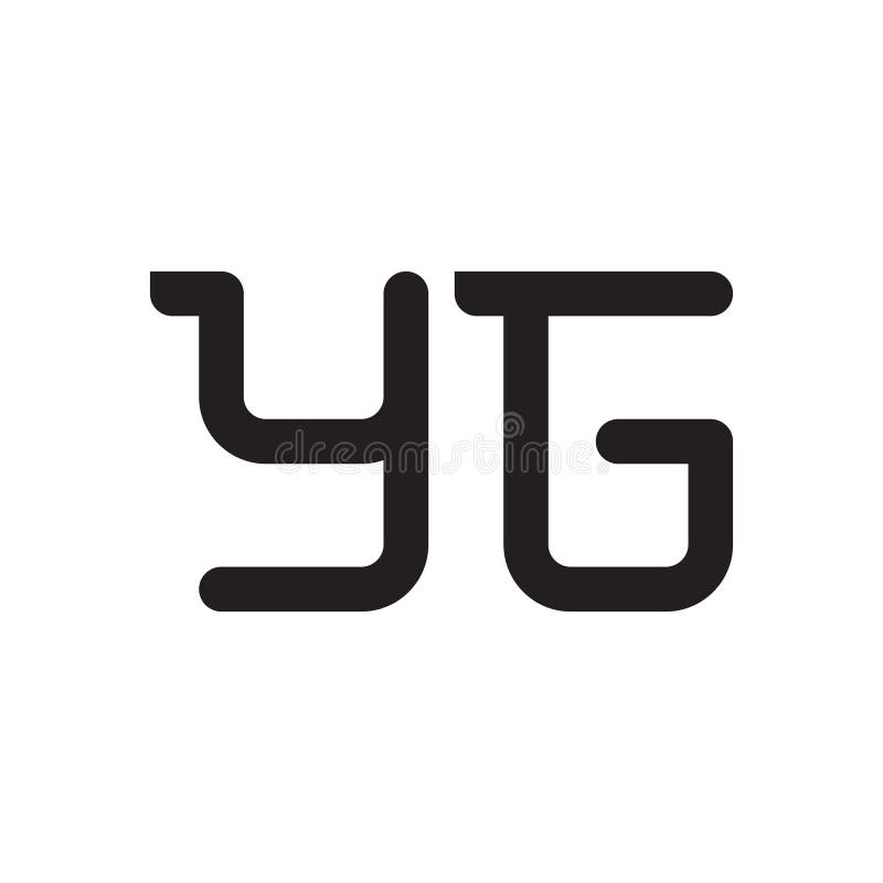 Icono Del Logotipo Del Vector De Letra Inicial De Yg Stock de ...