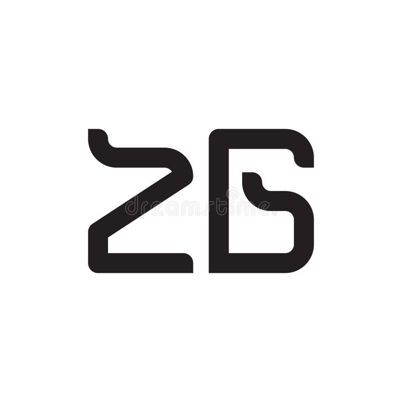 Icono Del Logotipo Del Vector De Letra Inicial De Zg Ilustración del ...