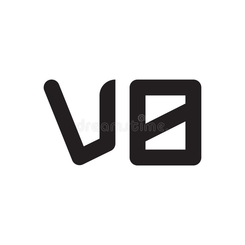Icono Del Logotipo Vectorial De Letra Inicial De Vb Ilustración del ...