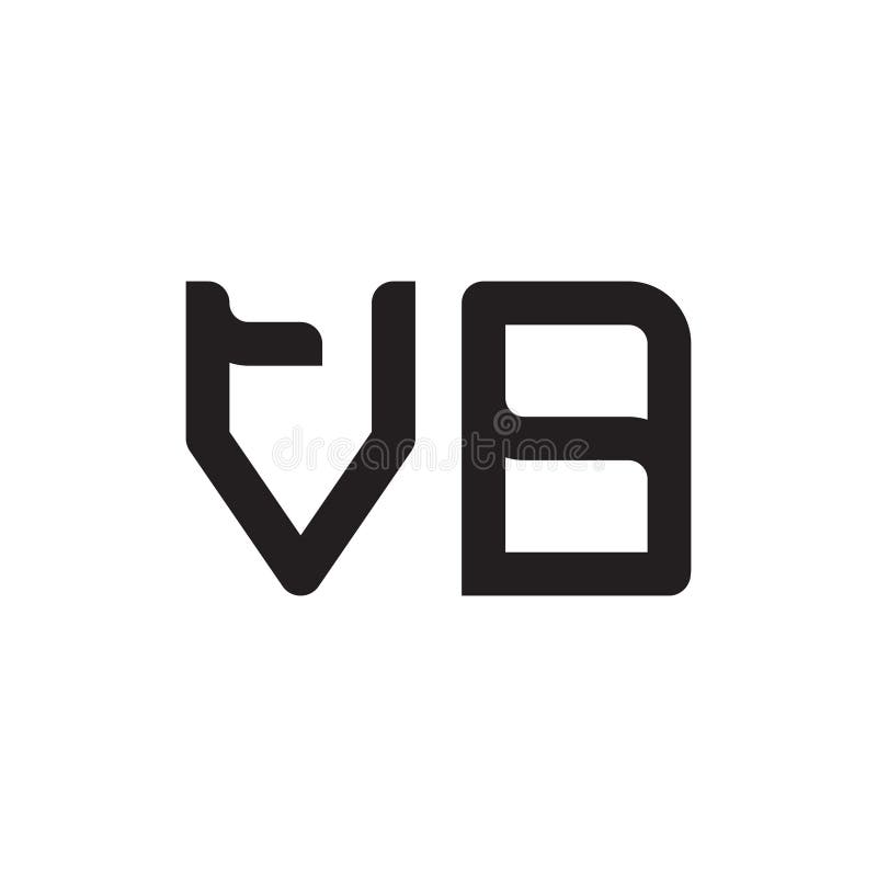 Icono Del Logotipo Vectorial De Letra Inicial De Vb Ilustración del ...