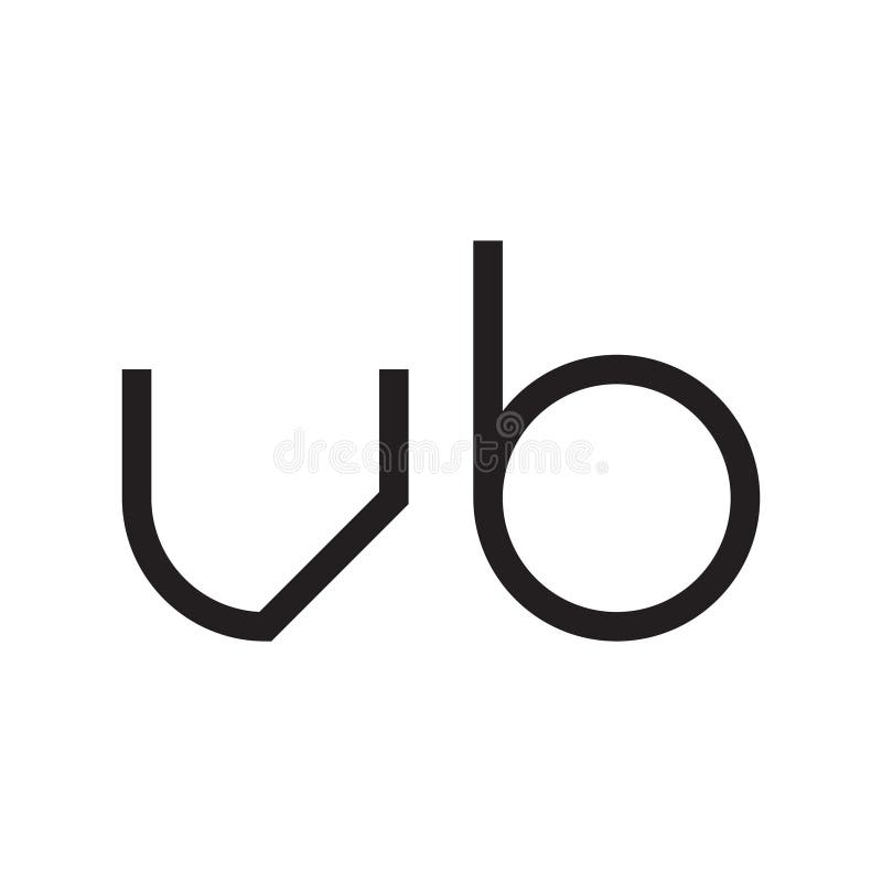 Icono Del Logotipo Vectorial De Letra Inicial De Vb Ilustración del ...