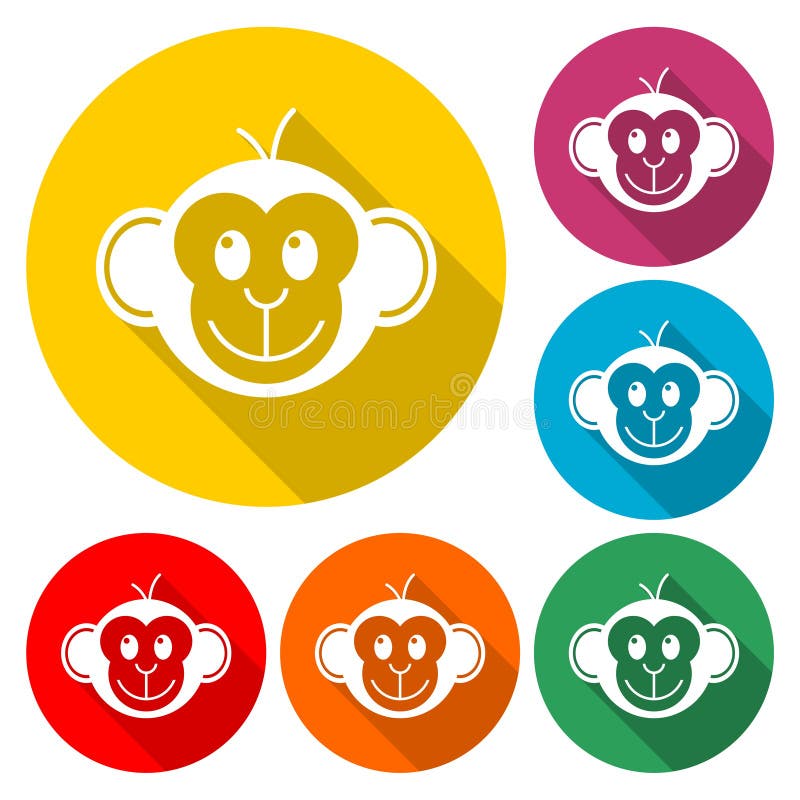 Icono del mono - ejemplo ilustración del vector. Ilustración de figura ...