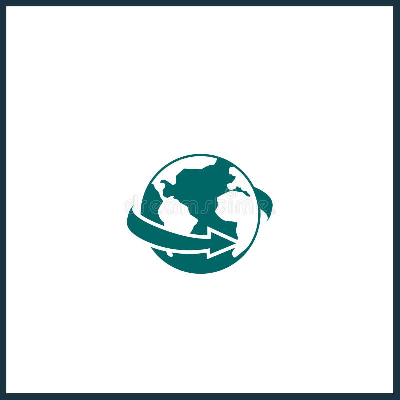 Icono del mundo. ilustración del vector. Ilustración de amanecer ...