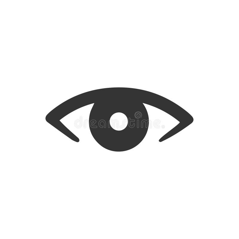Icono del ojo ilustración del vector. Ilustración de vector - 111896149