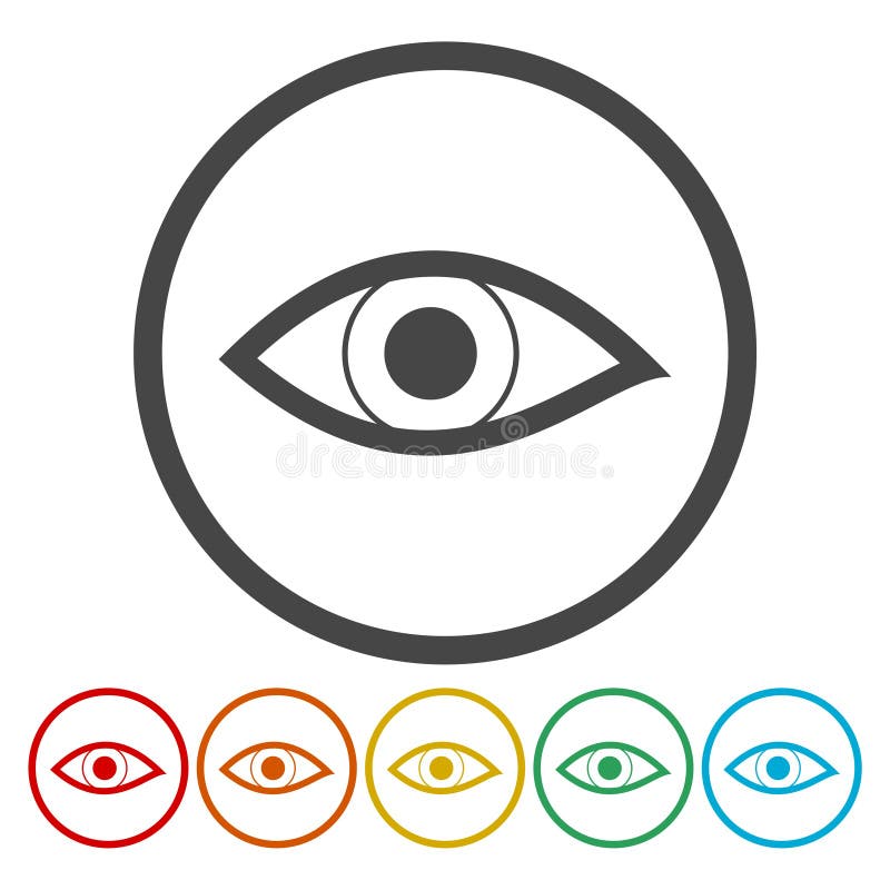 Icono Del Ojo, Icono Eps10 Del Ojo Ilustración del Vector - Ilustración ...