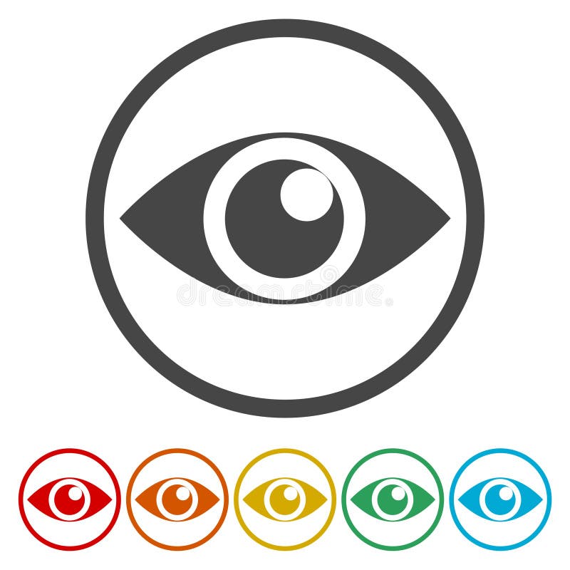 Icono Del Ojo, Icono Eps10 Del Ojo Ilustración del Vector - Ilustración ...