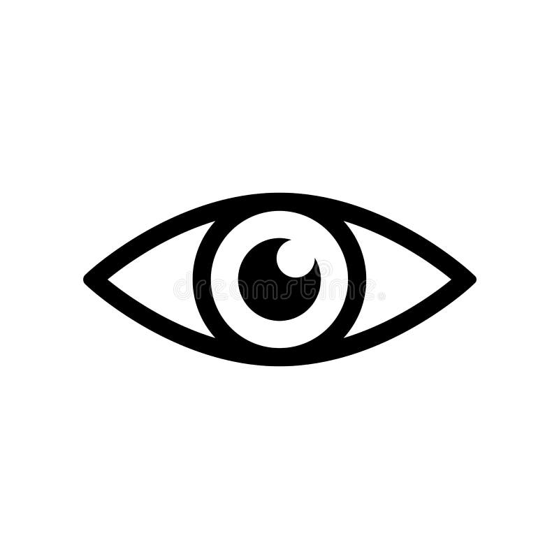 Icono del ojo - vector ilustración del vector. Ilustración de idea ...