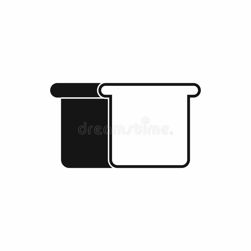 Icono Del Pan Blanco, Estilo Simple Stock de ilustración - Ilustración ...