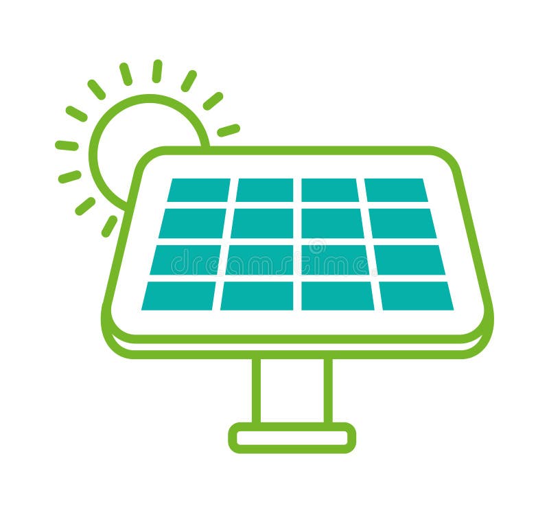 Icono del panel solar ilustración del vector. Ilustración de ...