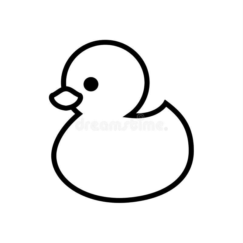 Icono del pato ilustración del vector. Ilustración de insensible ...