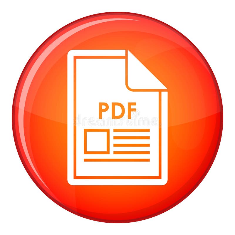 Icono Del Pdf Del Fichero, Estilo Plano Foto editorial - Ilustración de ...