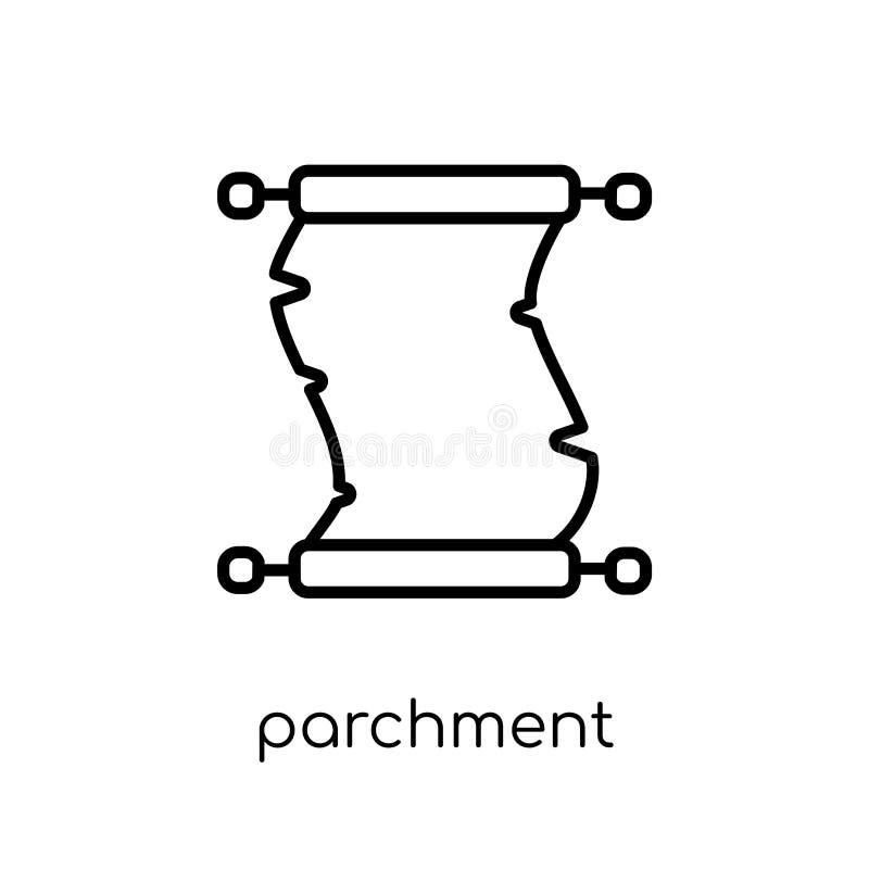 Icono del pergamino ilustración del vector. Ilustración de manuscrito ...