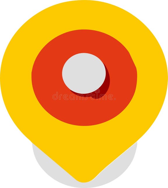 Icono Del Pin Del Mapa Simple Ilustración del Vector - Ilustración de ...