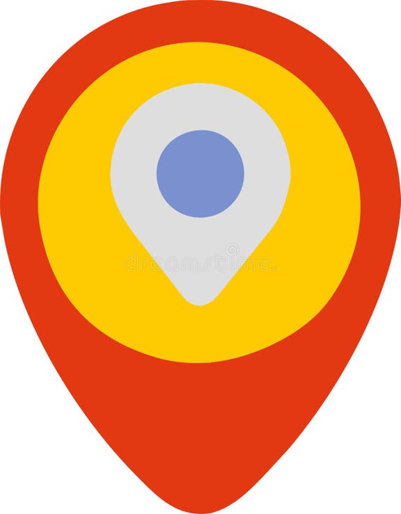 Icono Del Pin Del Mapa Simple Ilustración del Vector - Ilustración de ...