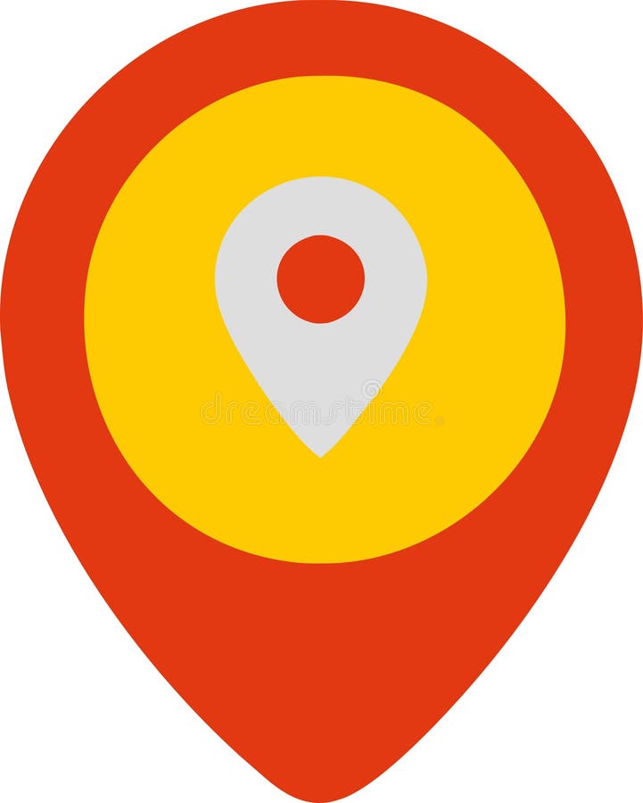 Icono Del Pin Del Mapa Simple Ilustración del Vector - Ilustración de ...