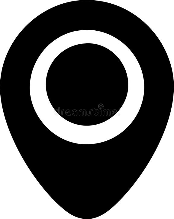 Icono Del Pin Del Mapa Simple Ilustración del Vector - Ilustración de ...