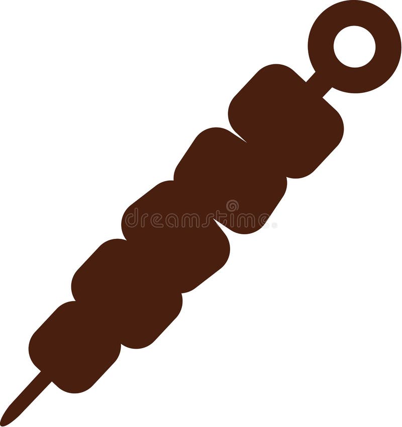 Vector Del Icono Del Pincho De La Colección Del Bbq Y De La Parrilla ...