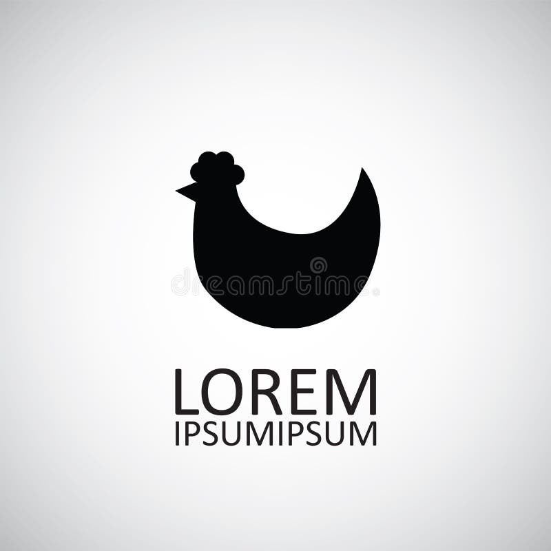 Icono del pollo ilustración del vector. Ilustración de pollo - 53493880