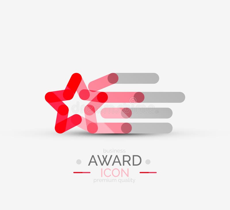 Icono del premio, logotipo ilustración del vector. Ilustración de ...