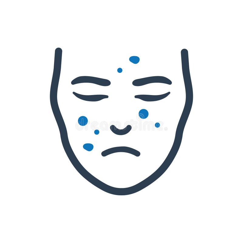 Icono del problema de piel ilustración del vector. Ilustración de ...