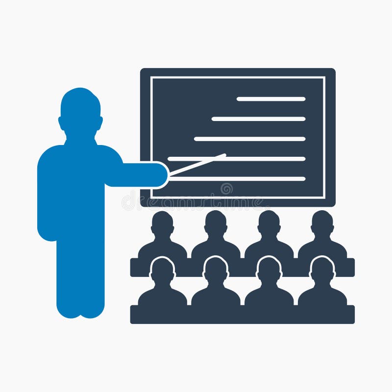 Icono Del Profesor Vector Plano Del Estilo Ilustración del Vector ...