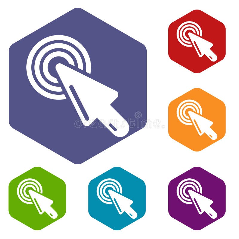 Icono Del Rat?n Del Cursor, Estilo Negro Simple Ilustración del Vector ...