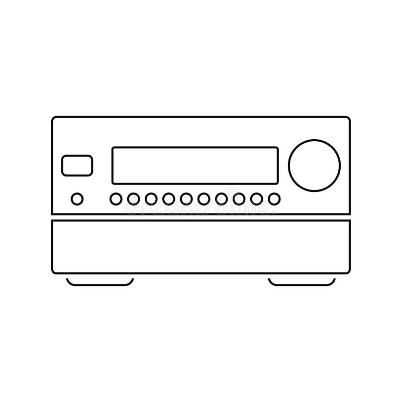 Icono Del Receptor De Home Cinema Ilustración del Vector - Ilustración ...