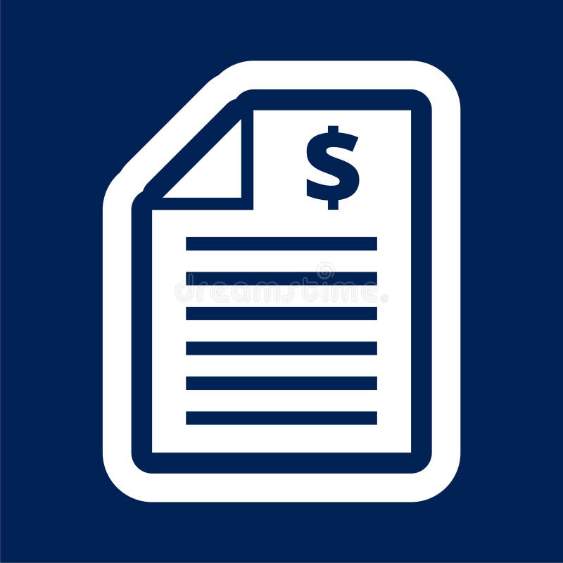 Icono Del Recibo Del Vector - Ejemplo Ilustración del Vector ...