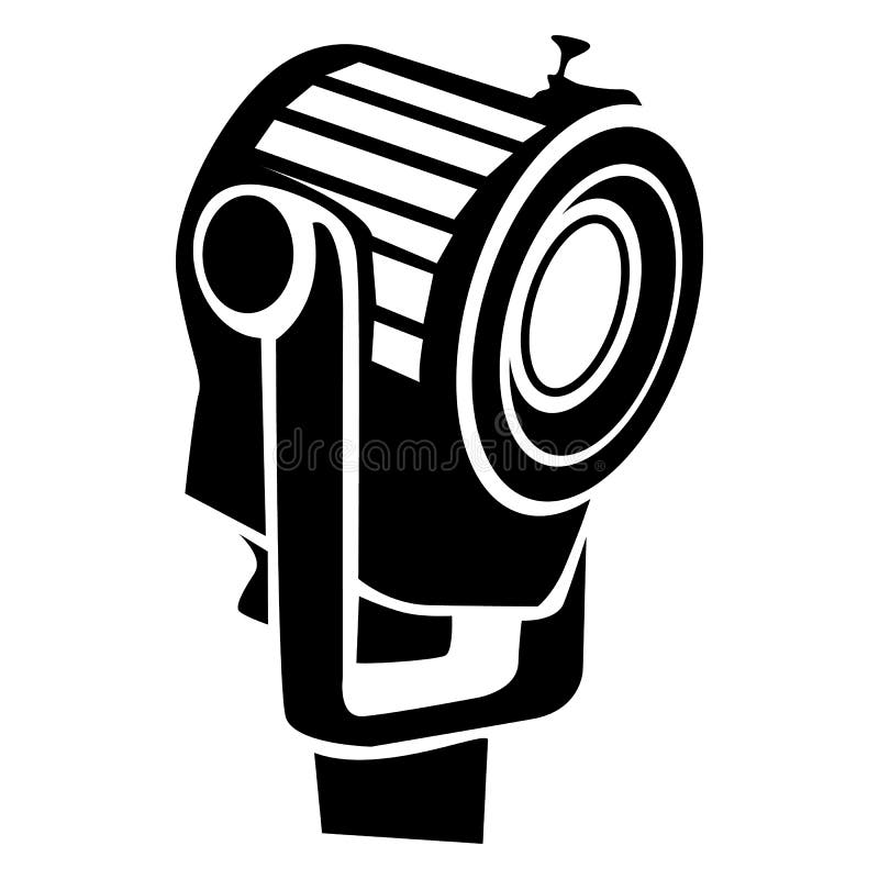 Icono Del Reflector En Estilo Simple Stock de ilustración - Ilustración ...