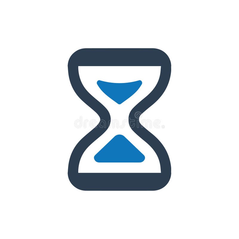 Icono del reloj de arena ilustración del vector. Ilustración de muestra ...