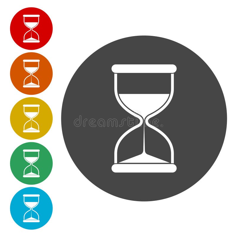 Icono Del Reloj De Arena De La Arena Ilustración del Vector ...