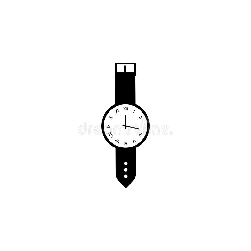 Icono Del Reloj Símbolo Del Ejemplo Del Vector Stock de ilustración ...