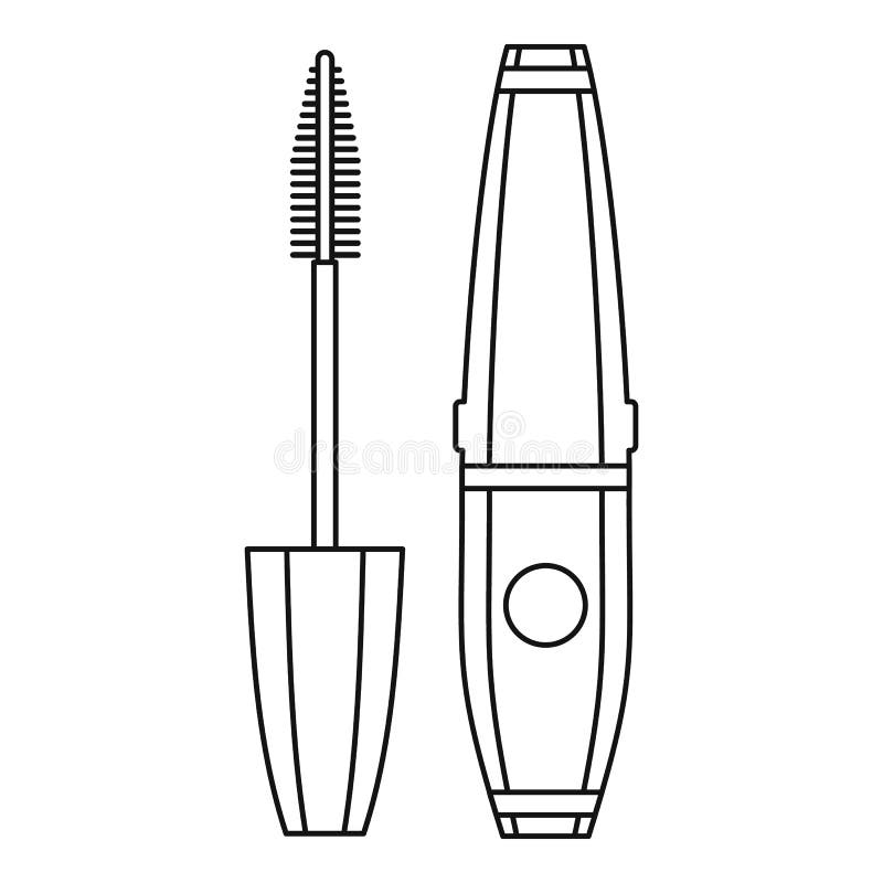 Icono Del Rimel, Estilo Del Esquema Stock de ilustración - Ilustración ...