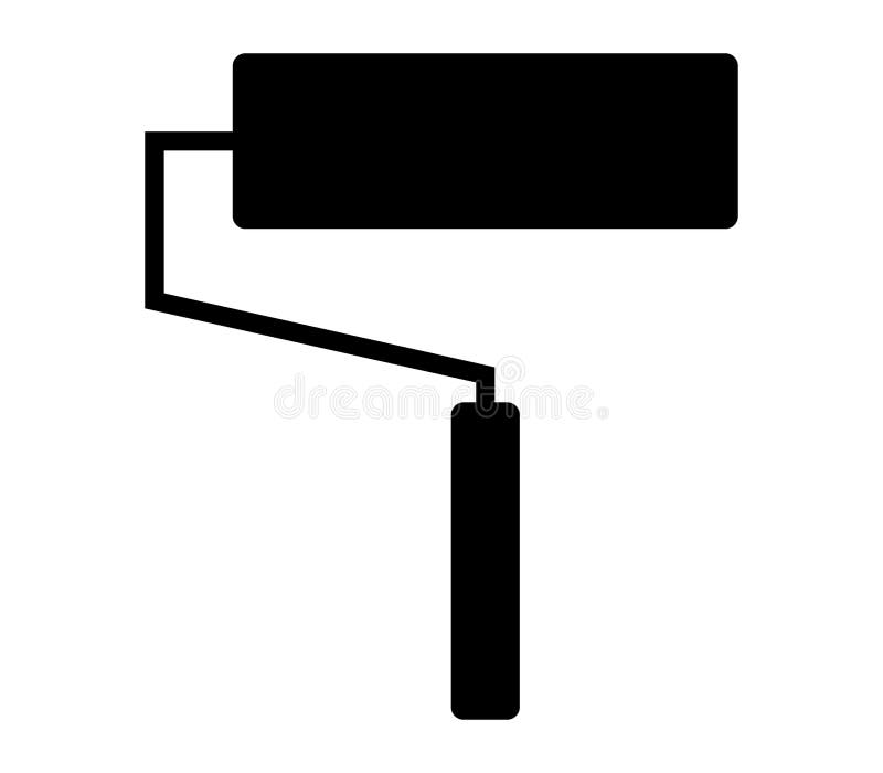 Icono del rodillo stock de ilustración. Ilustración de brocha - 104871867