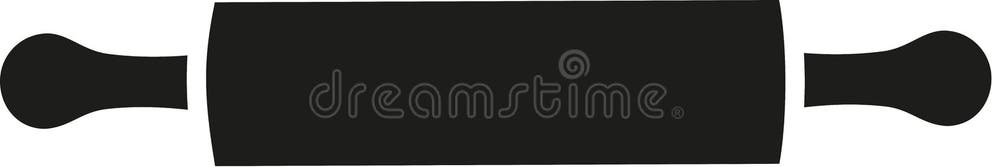 Icono del rodillo ilustración del vector. Ilustración de silueta ...