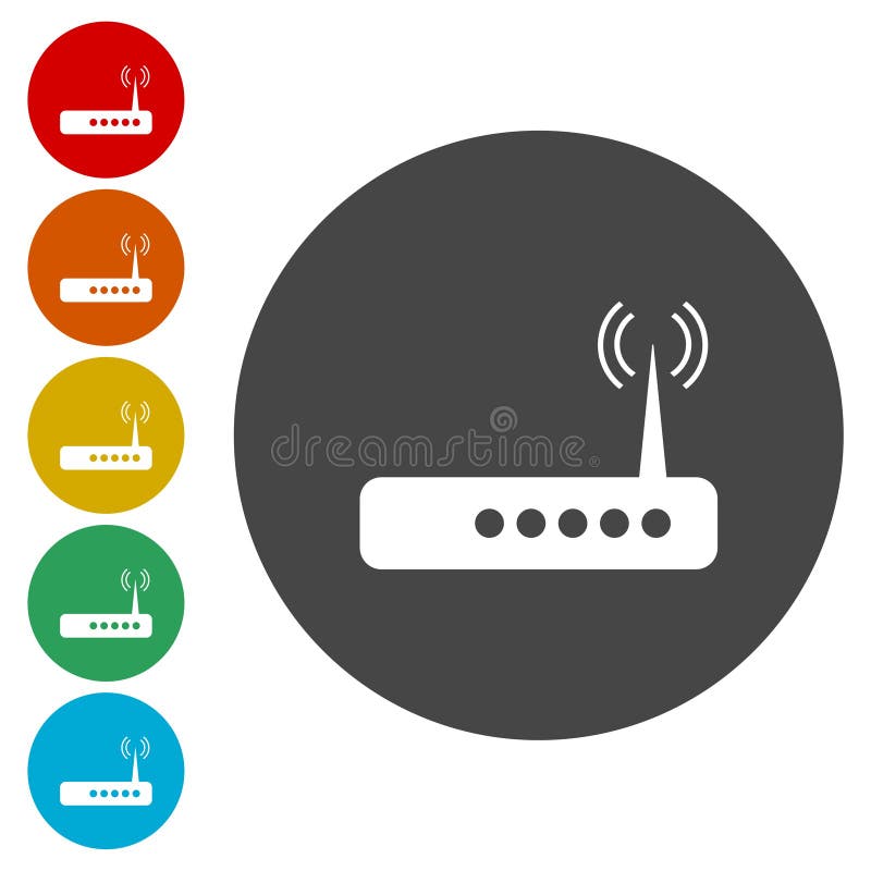 Icono del router ilustración del vector. Ilustración de muestra - 132181346