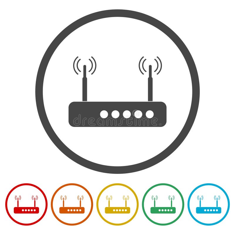Icono del router ilustración del vector. Ilustración de hardware ...