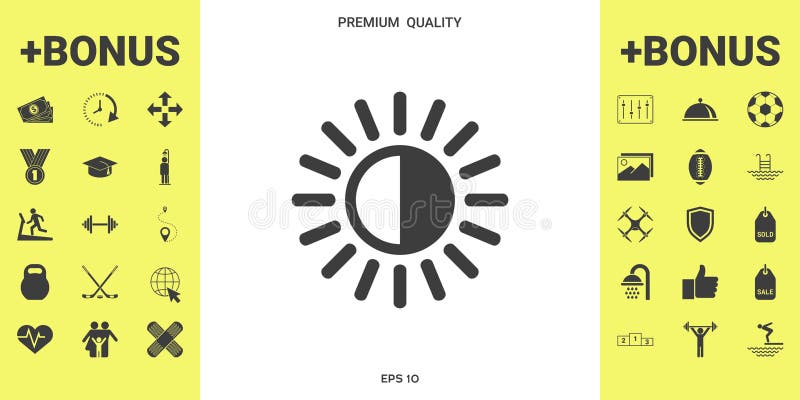 Icono Del Símbolo Del Brillo Ilustración del Vector - Ilustración de ...