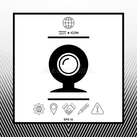 Icono Del Símbolo Del Webcam Ilustración del Vector - Ilustración de ...