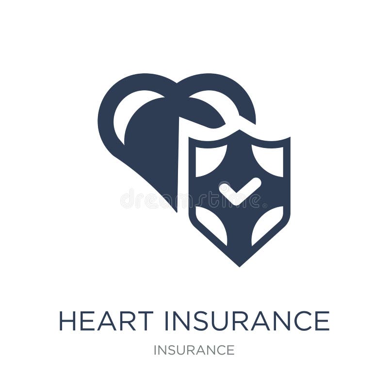 Icono Del Seguro Del Corazón Ilustración del Vector - Ilustración de ...