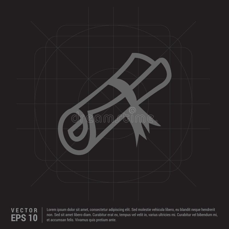 Icono del sello de la beca ilustración del vector. Ilustración de ...