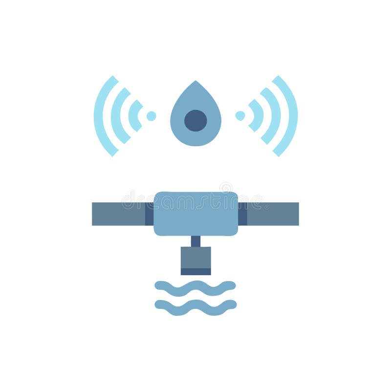 Icono Del Sensor De Agua Elegante Ilustración del Vector - Ilustración ...