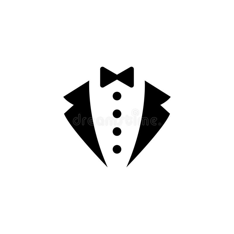 Logotipo Del Icono De La Silueta Del Traje Del Hombre Del Smoking ... Logotipo Del Icono De La Silueta Del Traje Del Hombre Del Smoking ...