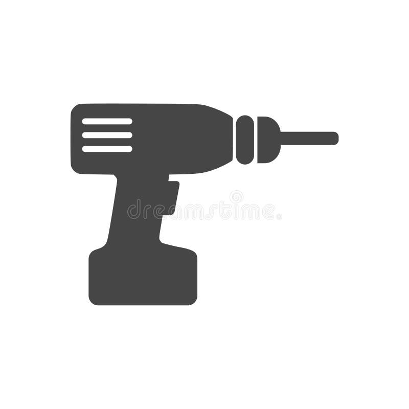 Icono Del Taladro, Icono Simple Del Vector Ilustración del Vector ...