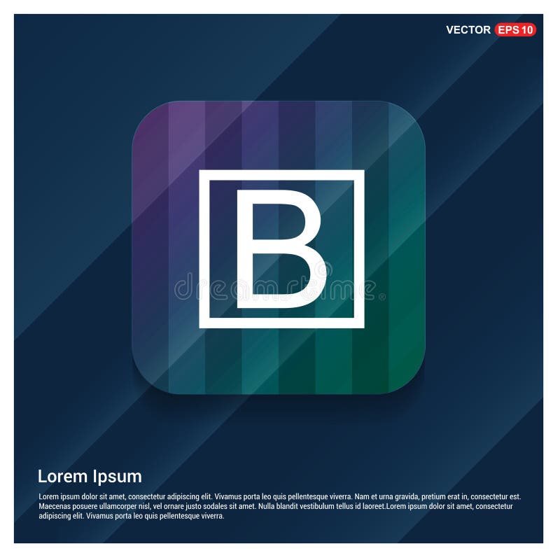 Icono Del Texto De La Letra Ilustración del Vector - Ilustración de ...