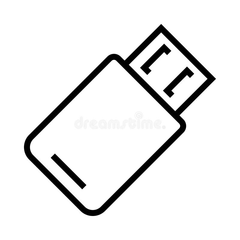 Icono del Usb ilustración del vector. Ilustración de cable - 100491721