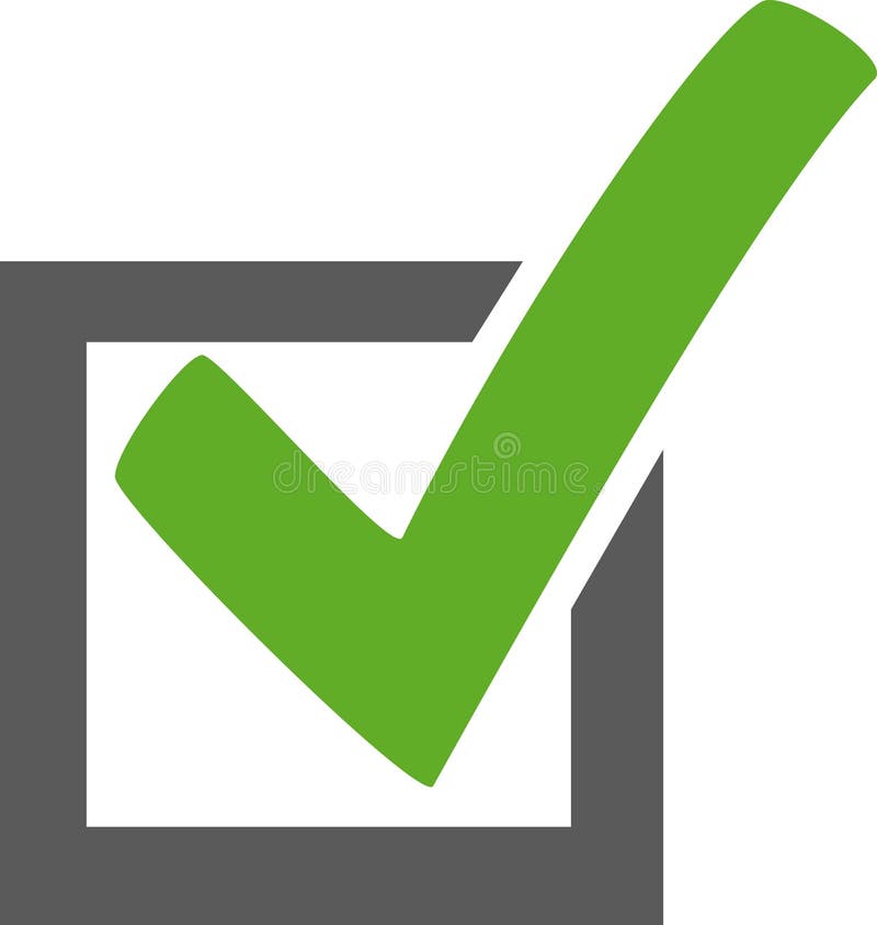 Icono Vectorial De Casilla De Verificación Ilustración del Vector ...