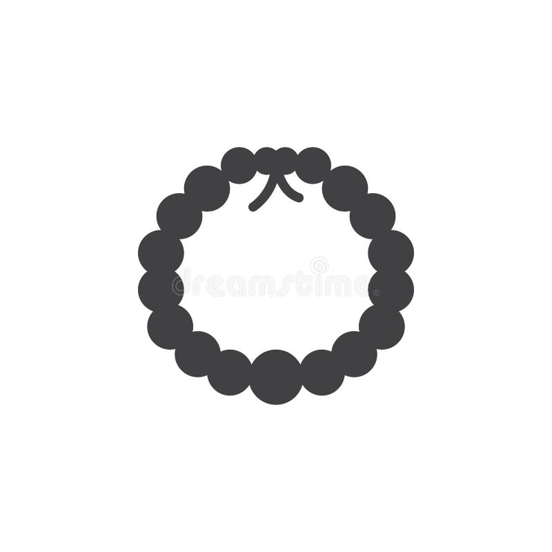 Icono Del Vector Del Collar De La Perla Ilustración del Vector ...